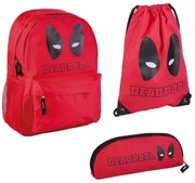 SET batoh, vak a penál Deadpool Marvel