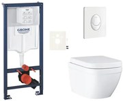 Závěsný wc set do lehkých stěn / předstěnová montáž GROHE Euro Ceramic SIKOGRSEUSASH0