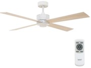 Lucci air 213171 - LED Stropní ventilátor NEWPORT dřevo/bílá/béžová + DO