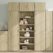 Skříň highboard dub sonoma 70 x 41 x 185 cm kompozitní dřevo