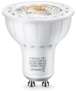 Stmívatelná led žárovka minalox gu10 8w 24v 60° 2700k