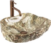 Rea Isla Canyon, umyvadlo na desku 490x370x140 mm, imitace kamene, REA-U7884