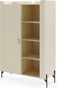 Meblar Regál/knihovna SALERNO SA3 Kombinace barev: Makadamia/ Dub Mavelie