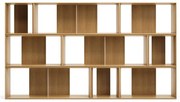 Modulární policový systém v dekoru dubu v přírodní barvě 9 ks 202x114 cm Litto – Kave Home