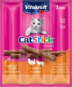 Vitakraft Pochoutka pro kočky Cat Stick Classic krůta a jehněčí 3 x 6 g, 3 ks