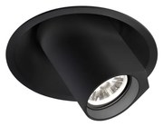 Wever & ducré kulaté zapuštěné stropní svítidlo bliek round ceiling rec 1.0 led 1800-3000k b-b tree černá matná