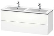 Duravit L-Cube - Umyvadlová skříňka 55x129x48 cm, 2 zásuvky, bílá mat LC625801818