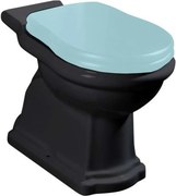 Sapho Kerasan Retro - WC kombi mísa, spodní odpad, matná černá 101231