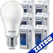 SADA 6 KS LED žárovek PHILIPS E27 10W 1055lm - teplá bílá