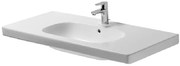 Duravit D-Code - Umyvadlo nábytkové 105x48 cm, s přepadem, s otvorem pro baterii, bílá 03421000002