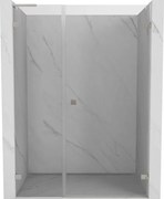 Mexen Lunar-B, L Otočné pravé sprchové dveře 115 cm, 8mm čiré sklo, ocelový profil, 832SL-115-050-97-00-P