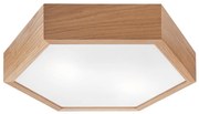 Stropní svítidlo OAK HEX 2xE27/60W/230V pr. 43 cm dub