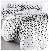 Povlečení Dubai bílo-černé EMI, Prodloužený set jednolůžko obsahuje 1x 140x220 + 1x 70x90