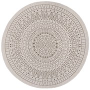 Hanse Home, Kusový koberec Twin-Wendeteppiche 105475 Linen kruh – na ven i na doma, 140x140 (průměr) kruh, hnědá, chodba / předsíň