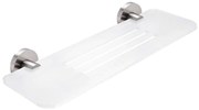 Nimco Unix - Polička IXI, délka 40 cm, matný plexiglass/broušená nerez UNM X340-10