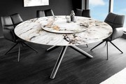 Kulatý stůl do jídelny Spin vícebarevná keramika 150cm