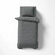 Detexpol Ložní prádlo Adamash 140x200 šedé tmavé jednobarevné pruhy 1 cm Pure