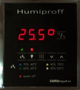Saunaproject regulace do sauny Humiproff combi chrom pro zapuštění