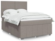 Box spring postel s matrací taupe 140x200 cm textil 3291688