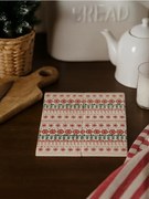 Sinsay - Vánoční vzorované podtácky pod hrnek 4 pack - zelená