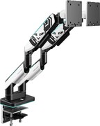 Držák na dva monitory 35" RGB bílo-černý: Diablo X-Arm Dual