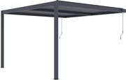 Bioklimatická pergola G21 Trenton 4x4 m, antracitová hliníková