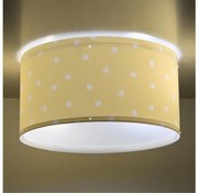 Dalber 82216A - Dětské stropní svítidlo STAR LIGHT 2xE27/60W/230V žlutá