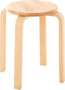 Stolička z kaučukového dřeva v přírodní barvě Heva – Premier Housewares