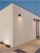 NV 9971451 Venkovní nástěnné svítidlo FEND černý hliník a sklo LED 5W 3000K 100-240V 21st. IP65 - NOVA LUCE