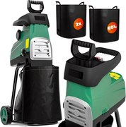 Zahradní štěpkovač/drtič DIOX+2x 60l pytel, 3100W černá/zelená Gardebruk