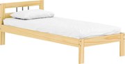 Postel JONA NEW 90x200 s roštem, přírodní, masiv borovice Kondela 0000413334