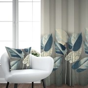 Ervi Blackout zatemňovací závěs Super print - Elegantní listí č.24