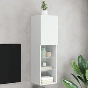 TV skříňka s LED osvětlením bílá 30,5 x 30 x 102 cm