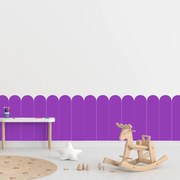 PIPPER. Textilní samolepící tapeta - Oblouk - Fialová barva Barva: Tmavá, Velikost: 60cm