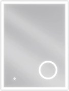 Mexen Kala osvětlené koupelnové zrcadlo s kosmetickým zrcátkem 60 x 80 cm, LED 6000K, anti-fog - 9820-060-080-611-00