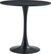 Jídelní stůl, černá, průměr 80cm, REVENTON NEW