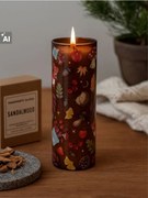 Sinsay - Vonná svíčka Sandalwood - hnědá