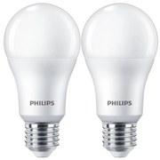 SADA 2x LED Žárovka Philips A67 E27/13W/230V 4000K
