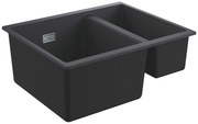 Grohe - Kompozitní dřez K500 s odtokem, 56x46 cm, granitová černá 31648AP0