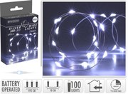 Světelný LED řetěz s časovačem Murray 495 cm studený bílý