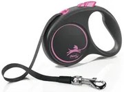 flexi-Bogdahn International GmbH & Co KG Vodítko FLEXI Black Design S pásek 5m/15kg růžová