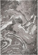 Kusový koberec Eris Marbled Silver, 120x170, šedá, kancelária, Flair Rugs