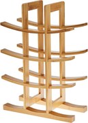 Tutumi Tutumi, stojan na víno z bambusu 42x30x16 cm, hnědá, HOM-04100