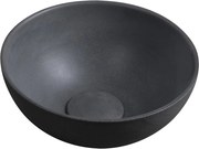 Sapho Sapho, MINOR betonové umyvadlo na desku, průměr 26cm, antracit, MR26016