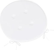 Bellatex Sedák Adéla kulatý hladký průměr 40 cm Bílá