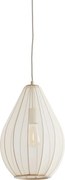 Béžové závěsné svítidlo s textilním stínidlem ø 28 cm Itela – Light &amp; Living