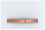 Geberit Sigma50 - Ovládací tlačítko splachování, bílá/červené zlato 115.670.11.2