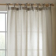 Šedý závěs 140x183 cm Zanzibar Woven Stripe – Pineapple Elephant