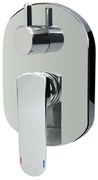 Mereo - Baterie pod omítku, pro 2 spotřebiče, s tělesem, chrom CBQ60106MB