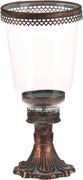 Kovový svícen 25 cm měděný FUP575-S